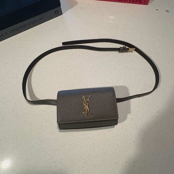 Yves Saint Laurent | Bags | Ysl Gray Belt Bag | Poshmark